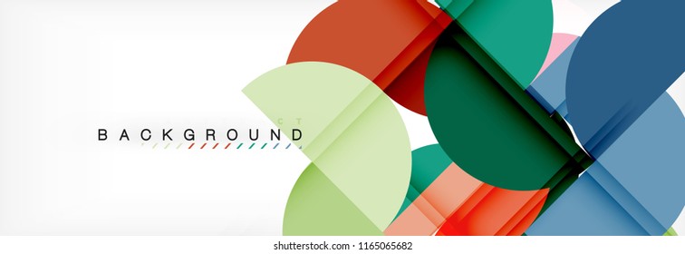 Semi Circle Abstract Background Modern Geometric Stock Vector (Royalty ...