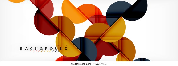 Semi Circle Abstract Background Modern Geometric Stock Vector (Royalty ...