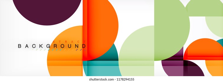 Semi Circle Abstract Background Modern Geometric Stock Vector (Royalty ...