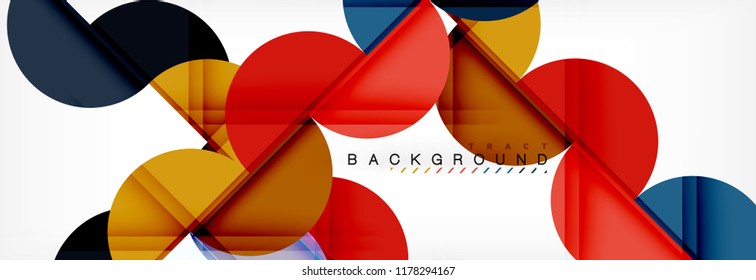 Semi Circle Abstract Background Modern Geometric Stock Vector (Royalty ...
