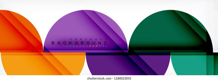 Semi Circle Abstract Background Modern Geometric Stock Vector (Royalty ...