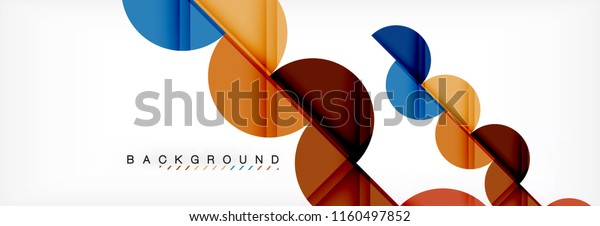 Semi Circle Abstract Background Modern Geometric Stock Vector (Royalty ...