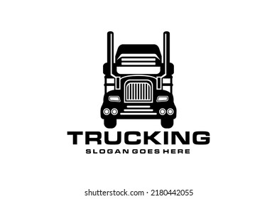 Semi Truck Logo Design Vector Stock Vector (Royalty Free) 2180442055 ...