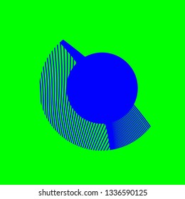 Semicircle Texture Formed By Blue Lines Stock Vector (Royalty Free ...