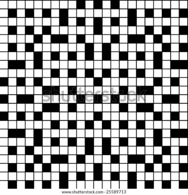 Semilarge Scale Square Crossword Puzzle Seamless Stock Vector (Royalty ...