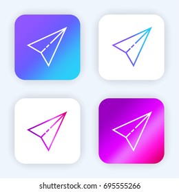 Send Bright Purple Blue Gradient App Stock Vector (Royalty Free ...