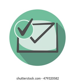 Send Email Green Icon Modern Design Stock Vector (Royalty Free ...