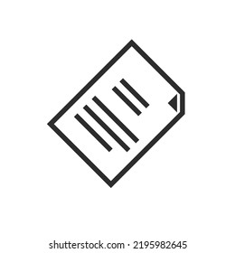 Sending Document Icon Monochrome Black White Stock Vector (Royalty Free ...