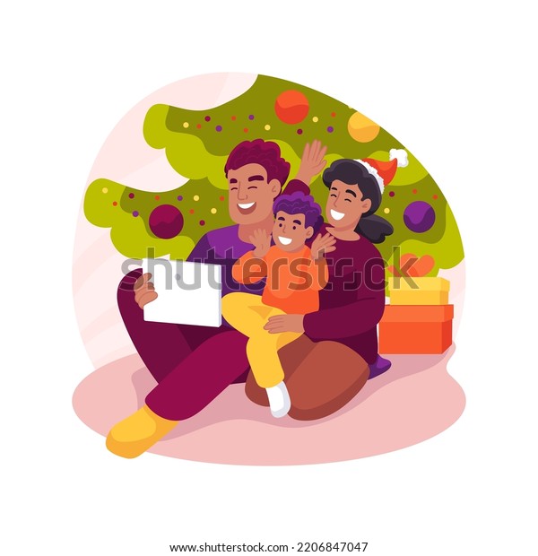 Sending Greetings Isolated Cartoon Vector Illustration Stock Vector ...
