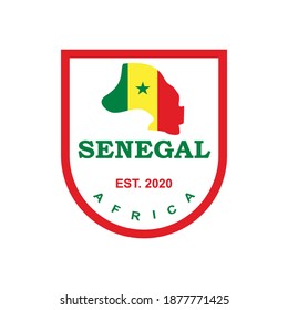 Senegal Map Vector Country Logo Stock Vector (Royalty Free) 1877771425 ...