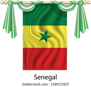 Senegal National Flag 3d Vector Illustration Stock Vector (Royalty Free ...