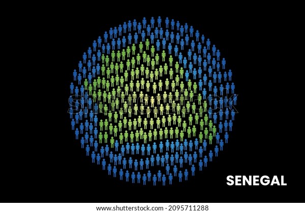 세네갈 인구가 지구촌 벡터 일러스트레이션 디자인에 스톡 벡터(로열티 프리) 2095711288 | Shutterstock