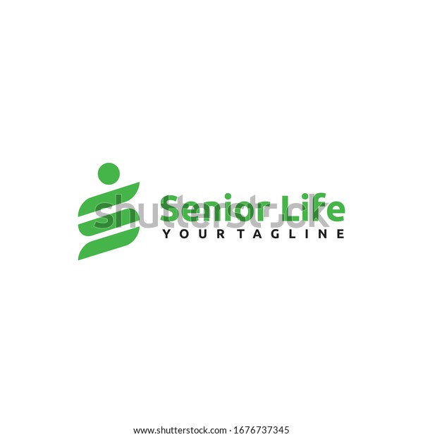 Senior Life Logo Simple Templates Vector Stock Vector (Royalty Free ...