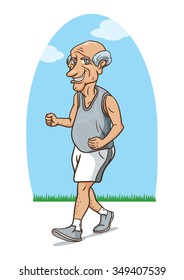 4,017 Old man cartoon exercise Images, Stock Photos & Vectors ...