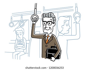 Vector Funny Comic Cartoon Drawing Businessman Stock Vector (Royalty ...
