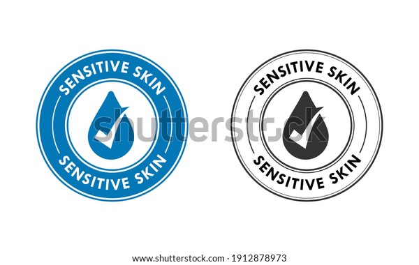 Sensitive Skin Logo Template Illustration Suitable Stok Vektör ...