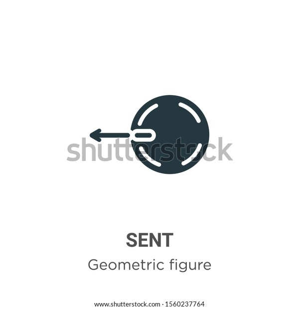 Sent Vector Icon On White Background Stock Vector (Royalty Free ...