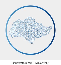 Sentosa Icon Network Map Island Round Stock Vector (Royalty Free ...