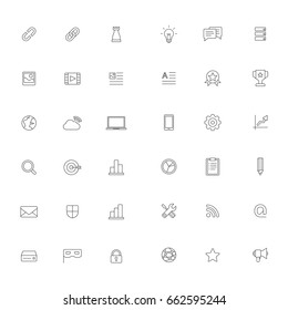 Seo Icon On White Background Vector Stock Vector (Royalty Free ...