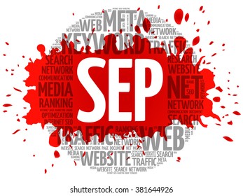 Sep Search Engine Positioning Word Cloud Stock Vector (Royalty Free ...