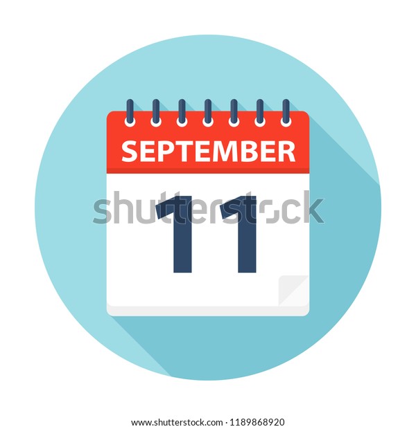 September 11 Calendar Icon Vector Illustration Stock Vector (Royalty ...