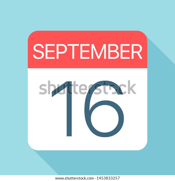 September 16 Calendar Icon Vector Illustration Stock Vector (Royalty ...
