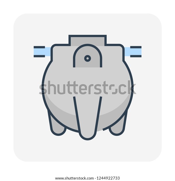 Septic Tank Vector Icon That Sanitation Stock Vector (Royalty Free ...