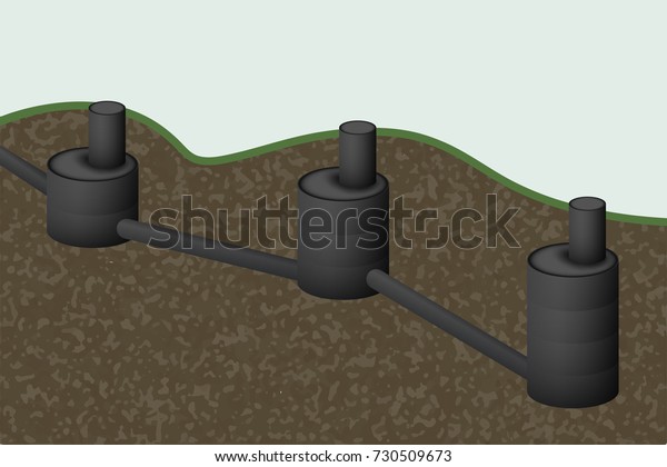 Septic Tank Vector Illustration Sewage System: vector de stock (libre ...