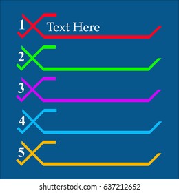 Sequence Rank Template Info Graphic Chart Stock Vector (Royalty Free ...