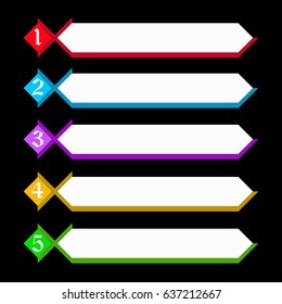 Vektor Stok Sequence Rank Template Info Graphic Chart (Tanpa Royalti ...