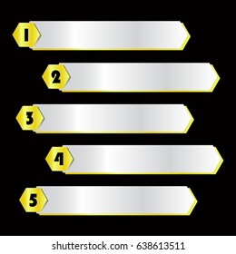 Sequence Rank Template Info Graphic Chart: vector de stock (libre de ...