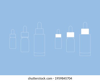 Serum Box Template Box Template Package Stock Vector (Royalty Free ...