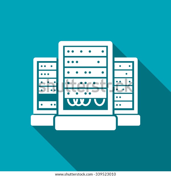 Server Cabinets Vector Icon Super Computer Stock Vector (Royalty Free ...