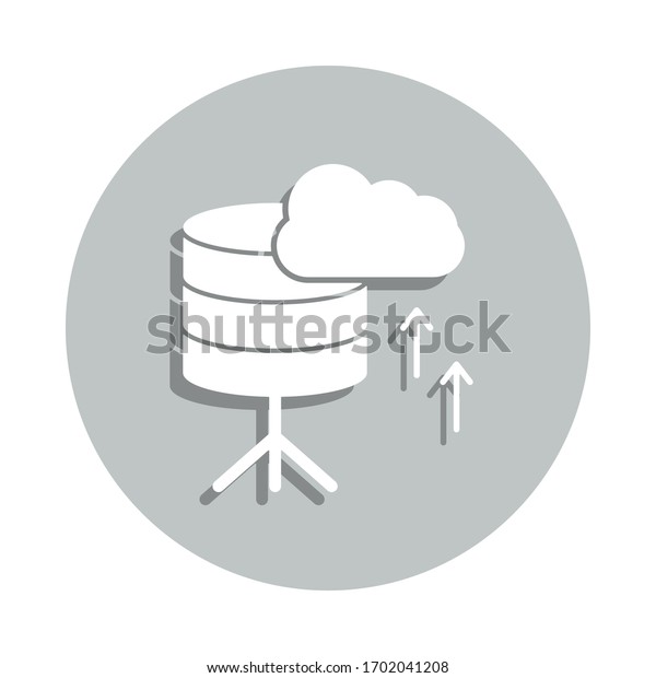 Server Cloud Data Warehouse Badge Icon Stock Vector (Royalty Free ...