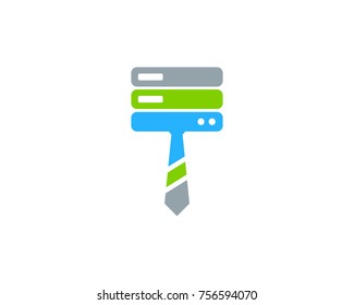 Server Job Icon Logo Design Element Stock Vector (Royalty Free ...