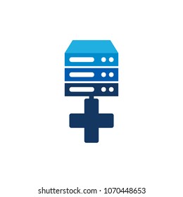 Server Medical Logo Icon Design Stock Vector (Royalty Free) 1070448653 ...