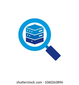 Server Search Logo Icon Design Stock Vector (Royalty Free) 1060263896 ...