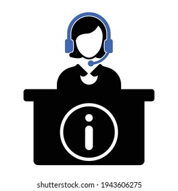 Service Desk Icon Design Vector Stock Vector (Royalty Free) 1943606275 ...