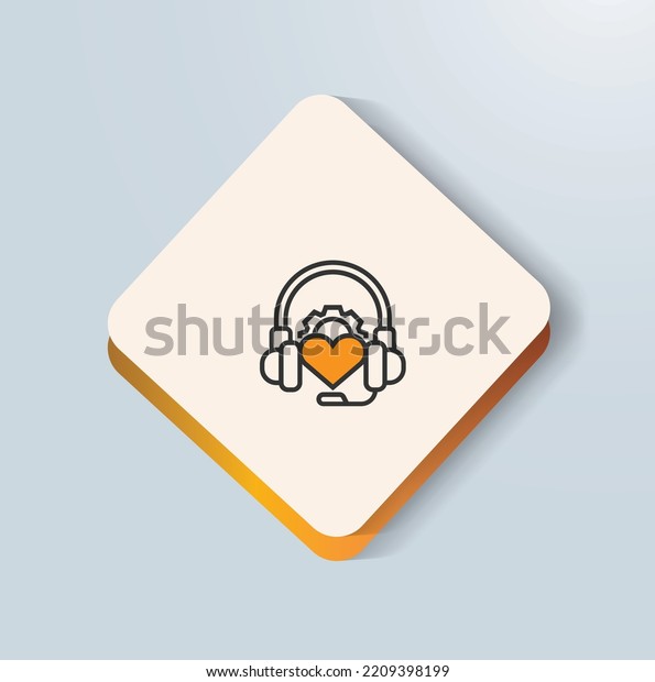 Service Desk Portal Icon Vector Design Stock Vector (Royalty Free ...