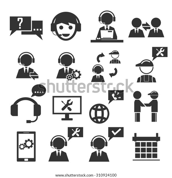 service icoon set