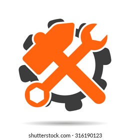 Service Icon This Isolated Flat Design Stock Vector (royalty Free
