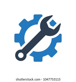 Setting Maintenance Icon Stock Vector (Royalty Free) 1053800327 ...