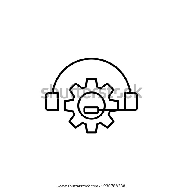 Service Management Icon Vector Illustration Business Stock Vector ...