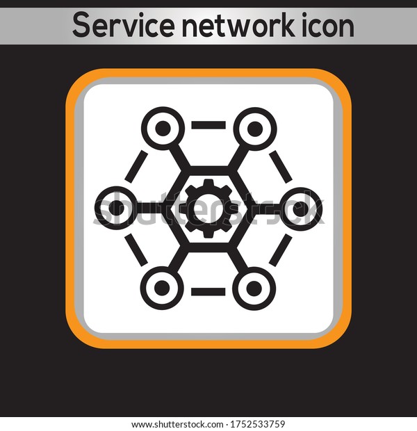 Service Network Icon Vector Graphics Stock Vector (Royalty Free ...