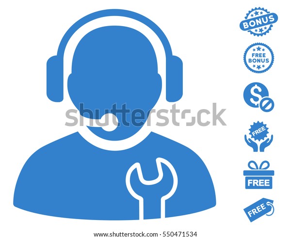 Service Operator Icon Free Bonus Pictograms Stock Vector (Royalty Free ...