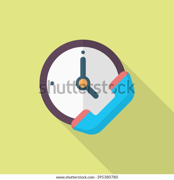 Service Phone Icon Vector Flat Long Stock Vector (Royalty Free ...