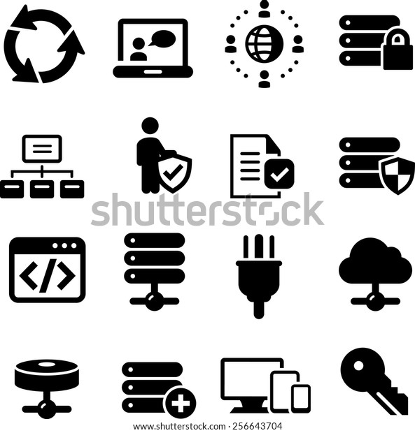 Service Provider Service Management Icons Stock Vector (Royalty Free ...