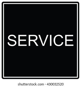 Service Sign Vector Illustration Stock Vector (Royalty Free) 430032520