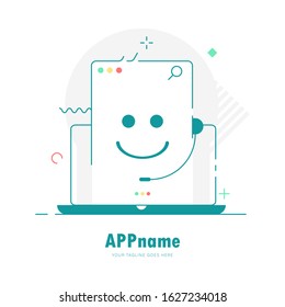 Service Splash Screen App Icon Stock Vector (Royalty Free) 1627234018 ...