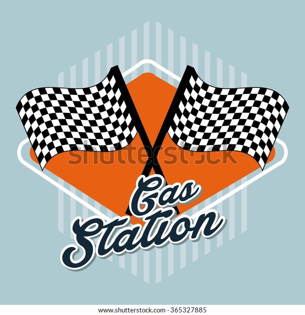 Service Station Design Stock Vector (Royalty Free) 365327885 | Shutterstock